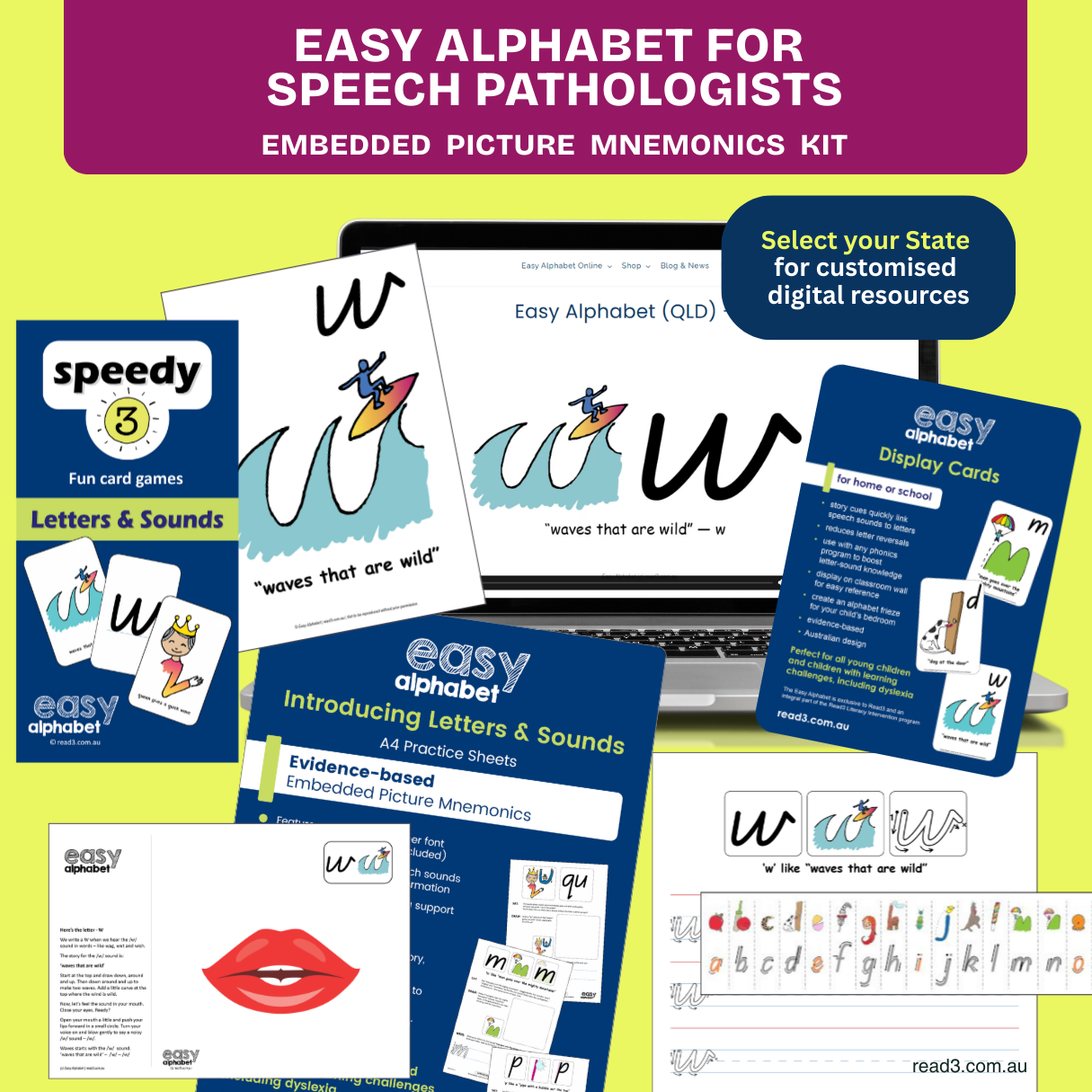 Embedded Picture Mnemonic for Speech Pathologists | Chose State Font ...