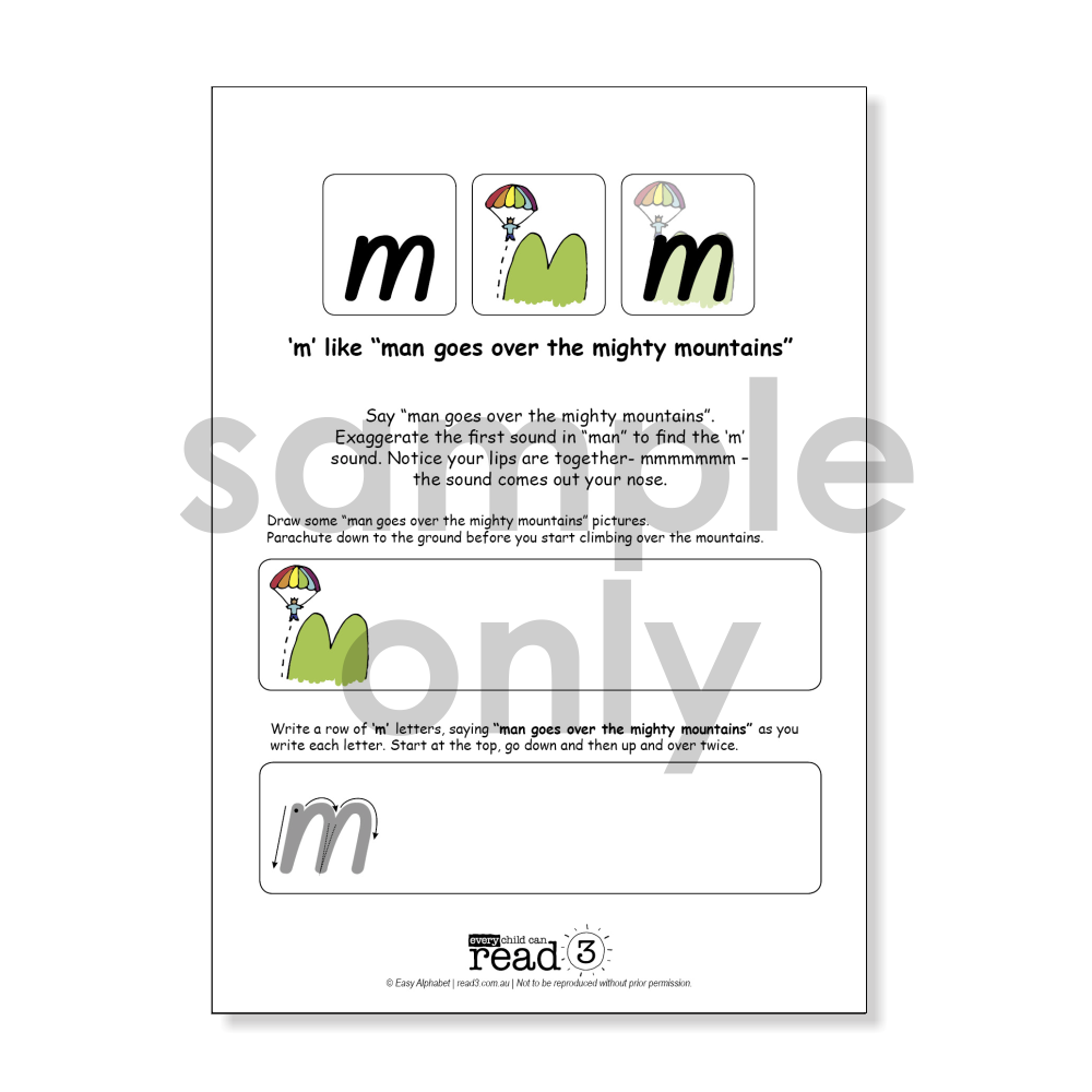 Embedded Picture Mnemonics | Easy Alphabet Digital Printables | Multi ...
