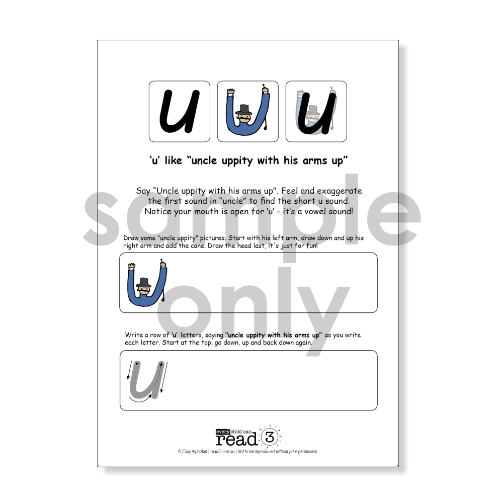 Embedded Mnemonics | Easy Alphabet Printables | Parent Kit | Digital ...