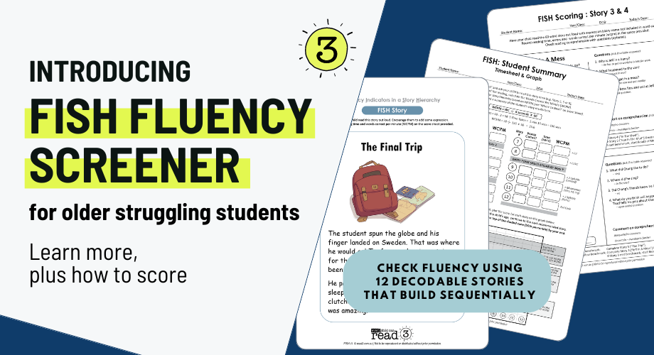 Introducing the FISH Fluency Screener for older struggling students ...