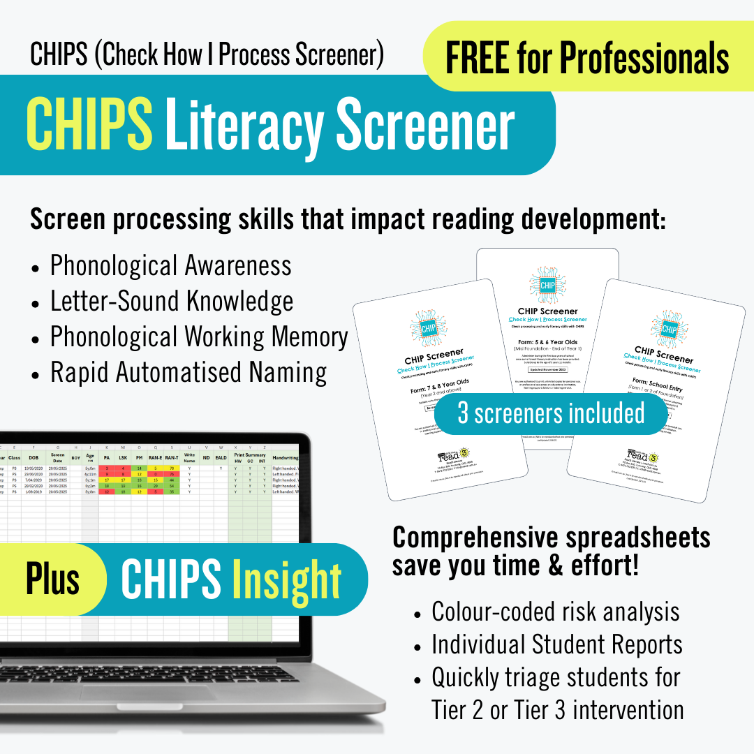 CHIPS Early Literacy Screener (Professional Use) – Read3 Literacy