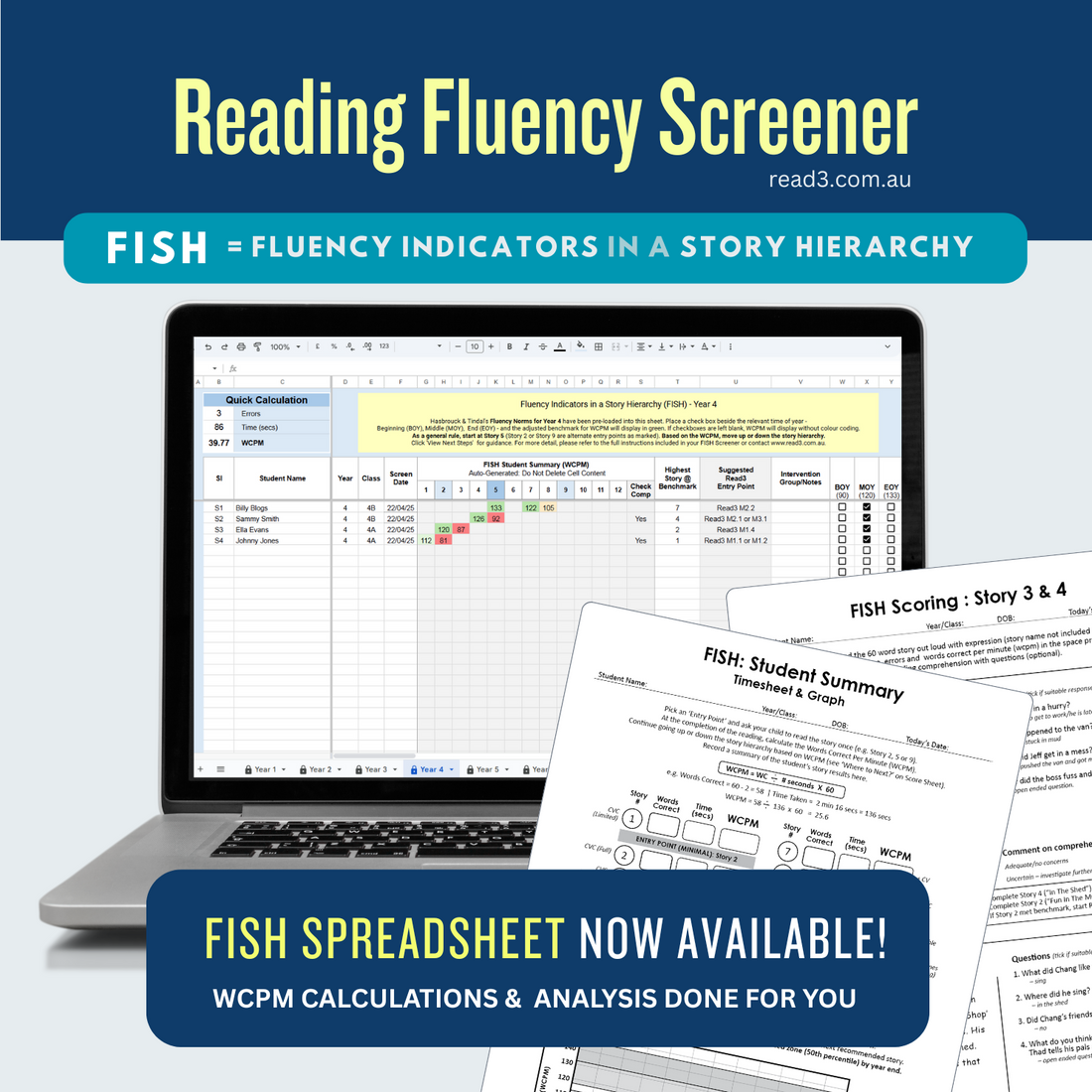 FISH diagnostic fluency screener for older struggling readers – Read3 ...